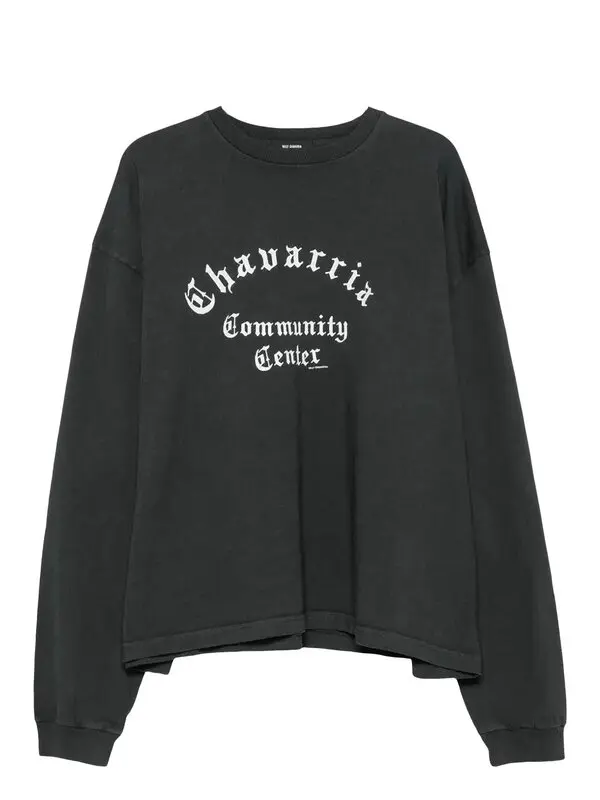 WILLY CHAVARRIA Community Center Ls Buffalo T-shirts - Black