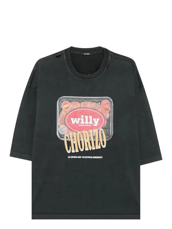 WILLY CHAVARRIA Especial Chorizo Buffalo T-shirts 'pirate - Black