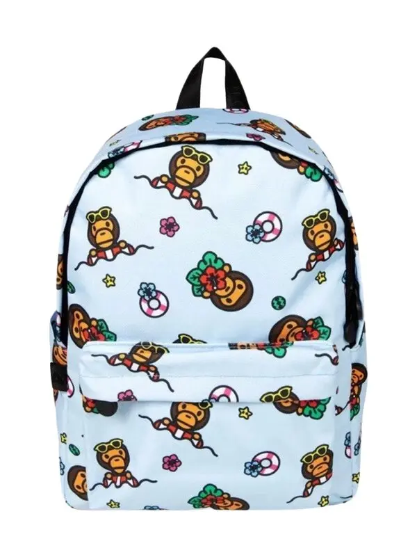 A BATHING APE Baby Milo Medium Backpack 'light - Blue