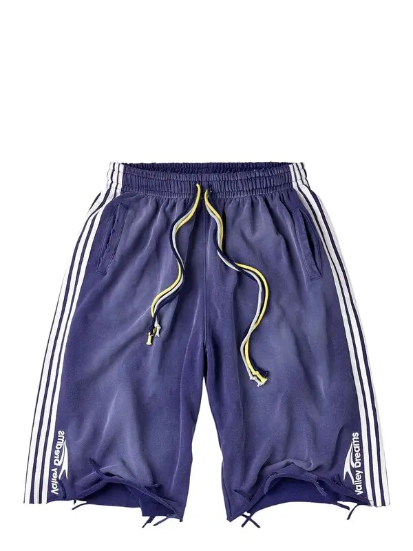 VALE FOREVER Stripe 3/4 Shorts - Blue