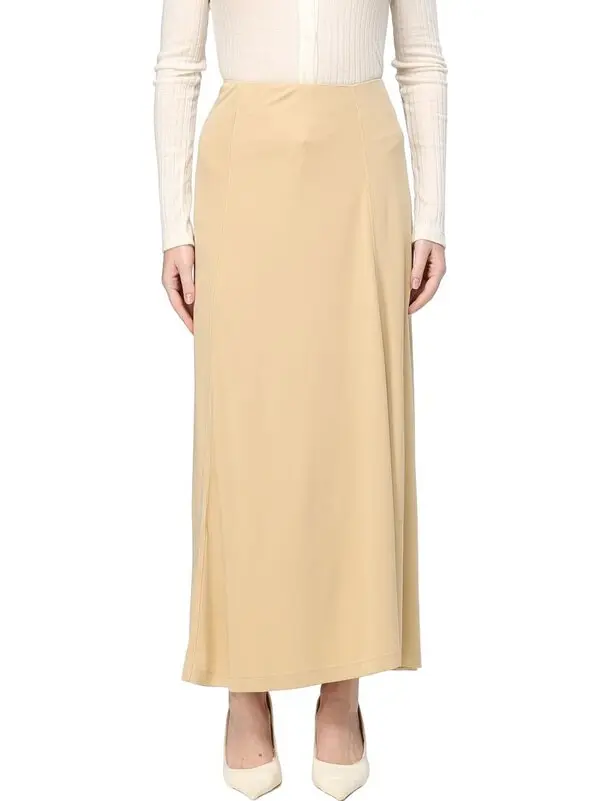 TOTEME High-waisted Slim Fit Midi Skirt In Jersey With Elastic Waist - Pink