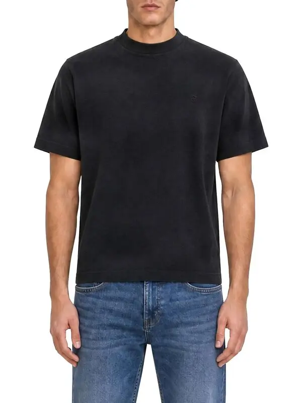 BOSS Cotton Crewneck Short-sleeve T-shirt With Regular Fit - Black