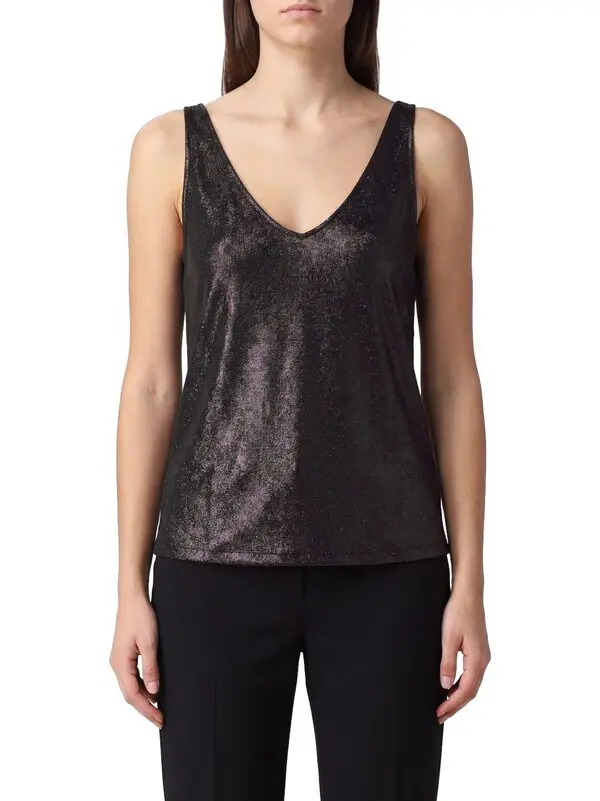 TOM FORD Off-the-shoulder Silk And Lurex Top With A Slim Fit - Black