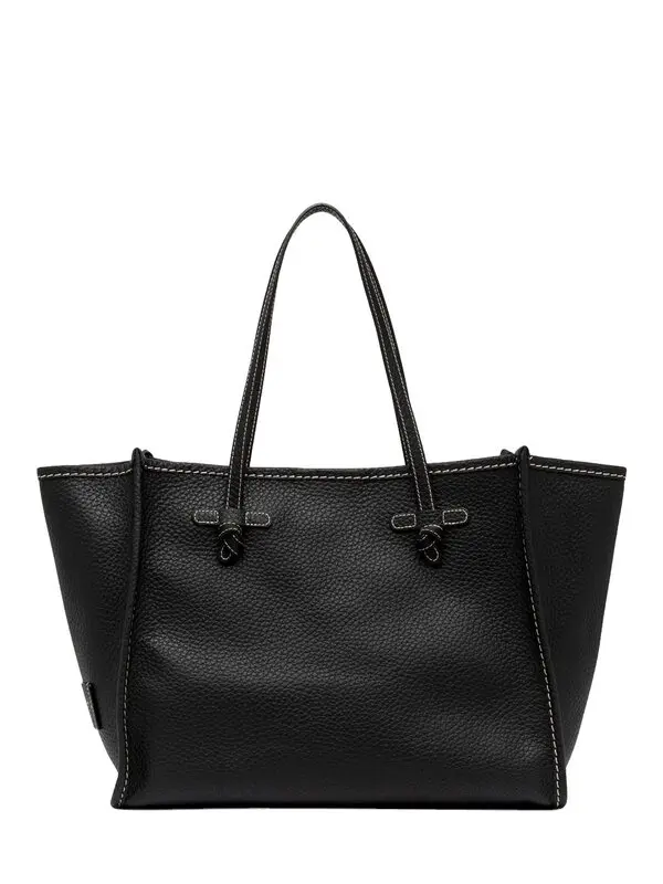 GIANNI CHIARINI Marcella Grained Leather Shoulder Bag - Black