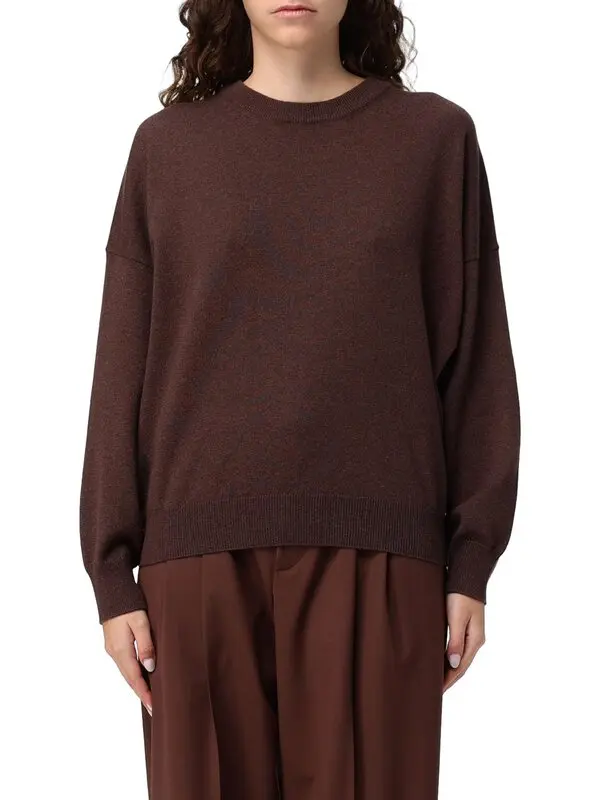 Brunello Cucinelli Dropped Shoulder Pure Cashmere Jumper - Brown