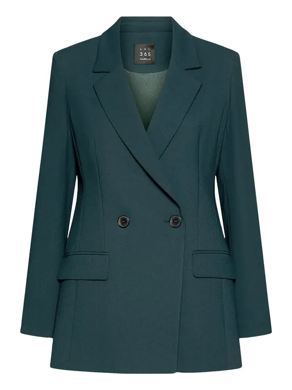 Marella Double-breasted Blazer - Navy