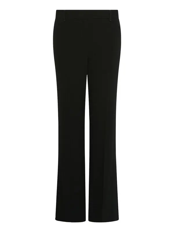 Marella Satin Bootcut Trousers - Black