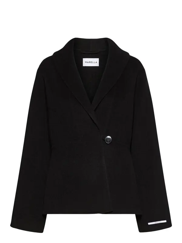 Marella Virgin Wool-blend Coat - Black