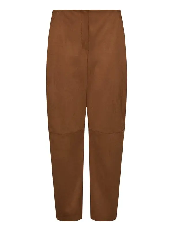 Marella Stretch-jersey Barrel-leg Trousers - Brown