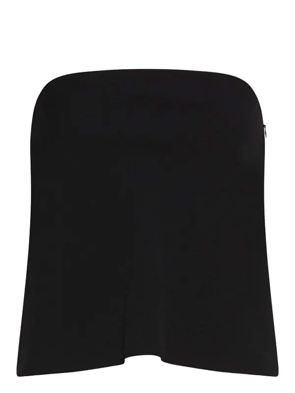 Marella Satin Bustier Top - Black