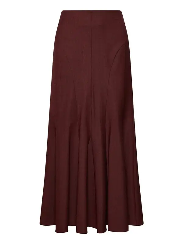 Marella Stretch-wool Mermaid Skirt - Brown