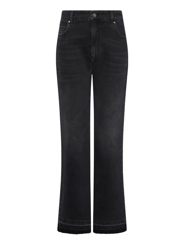Marella Mid-rise Flared Jeans - Black