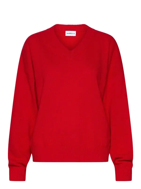 Marella Wool-cashmere Sweater - Red