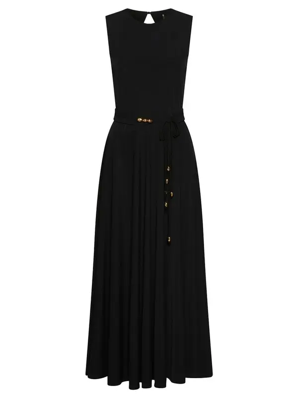 Marella Jersey Embellished Maxi Dress - Black