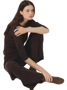 VIR VITA Hilda Pointelle Pant - Espresso