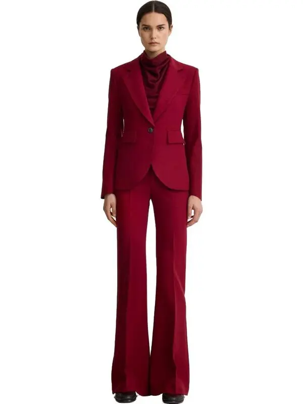 Smythe Seamed Blazer - Garnet Fleck