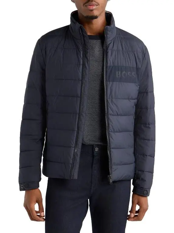 BOSS Cenitos Quilted Jacket - Navy