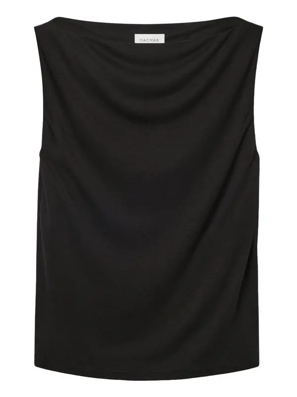 HOUSE OF DAGMAR Square Neck Top - Black