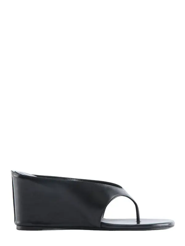 JUDE Yaga Wedge Sandal Leather - Black