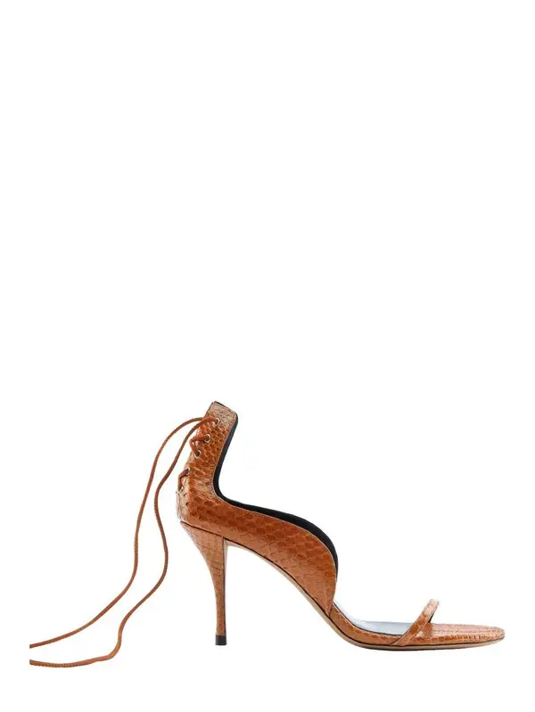 JUDE Issa Sandal Python Leather - Tan