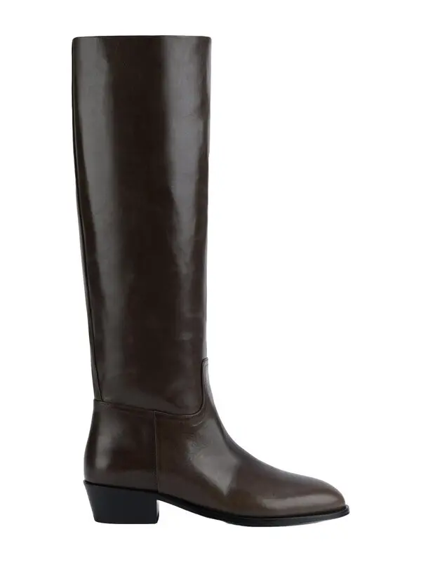 JUDE Den Knee Boot Mocha Leather - Brown