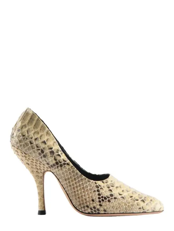 JUDE Date Pump Sand Python Leather - Beige