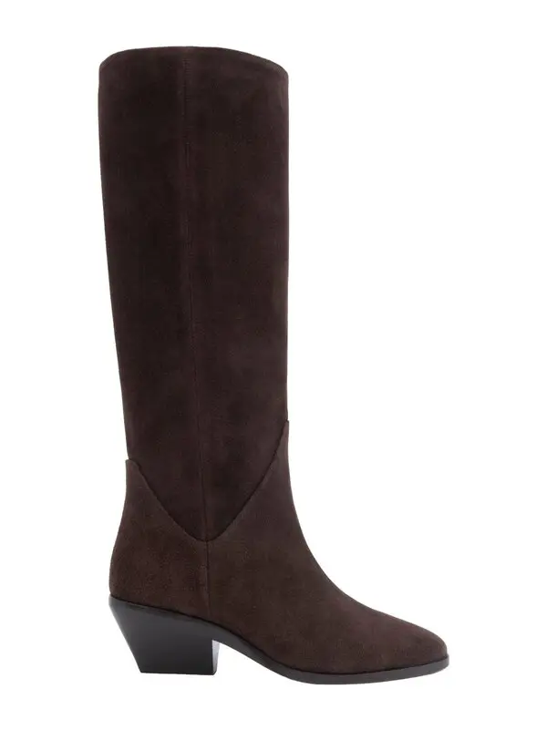 JUDE Saga Boot In Mocha Suede Leather - Brown