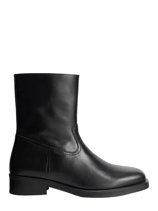 JUDE Daryl Ankle Boot In Leather - Black