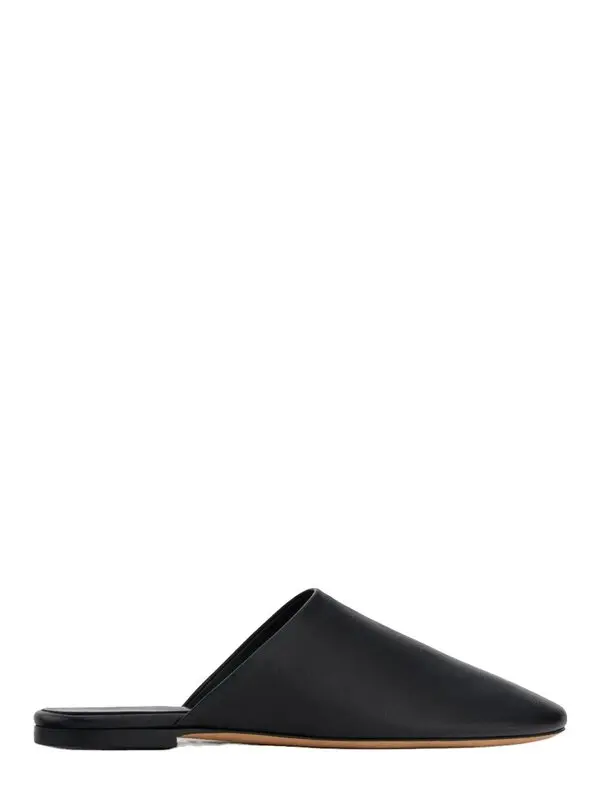 JUDE Floor Slide In Leather - Black