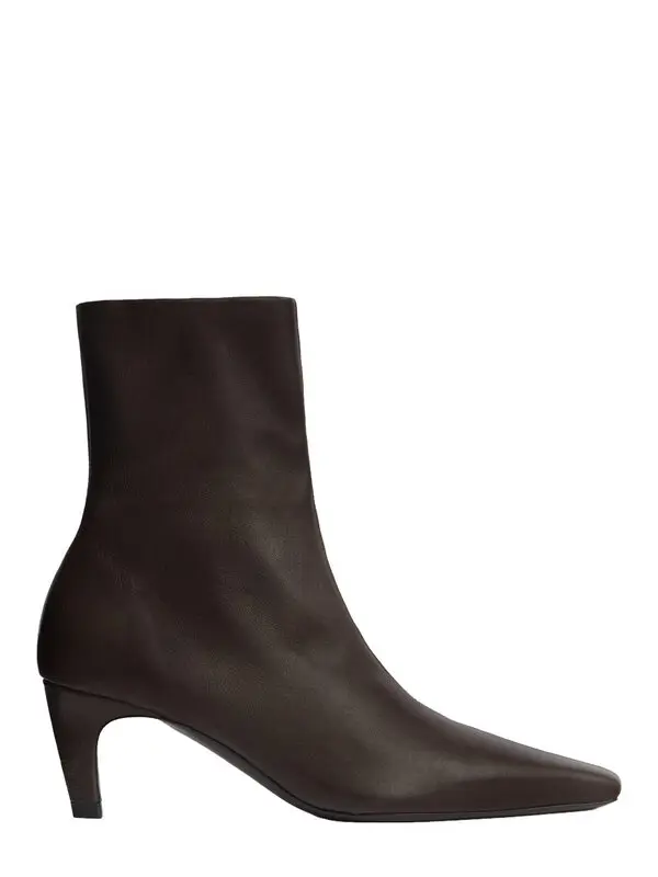 JUDE Cave Ankle Boot In Stretch Leather - Brown