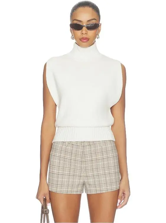 LOVERS AND FRIENDS Giulietta Mock Neck Vest - Ivory