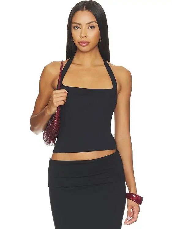 Susana Monaco Halter Top - Black