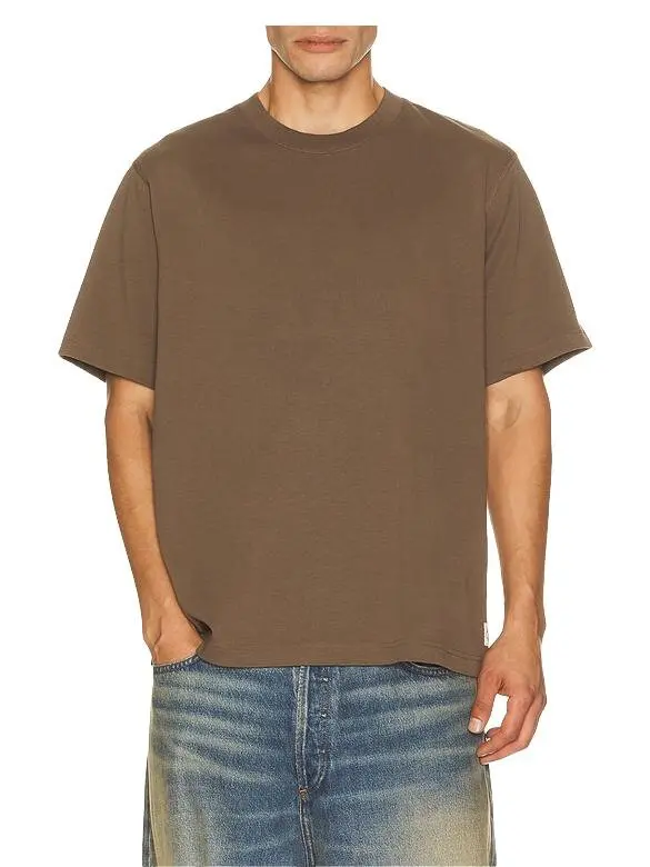 Reigning Champ Midweight Jersey Og T-shirt In Brown - Oxide
