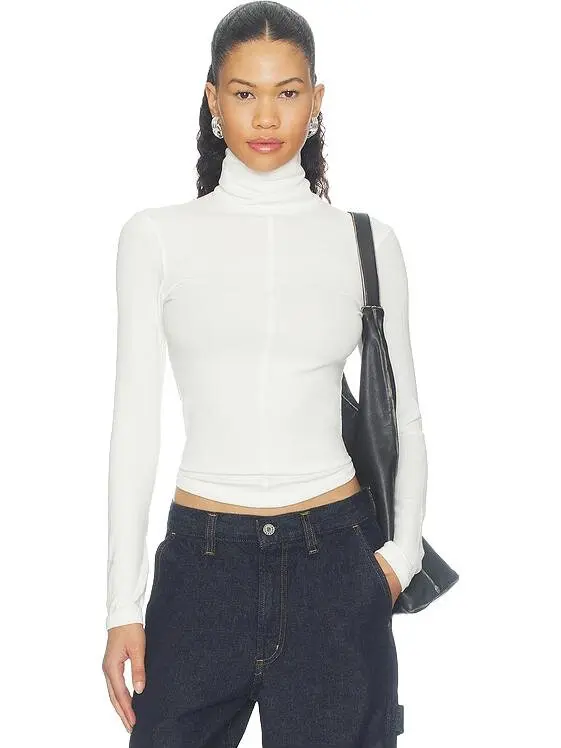 THE LINE BY K Mads Turtleneck Top - White