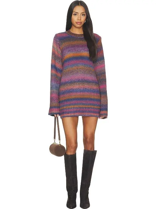Show Me Your Mumu Lorraine Mini Dress In Pink - Spacedye