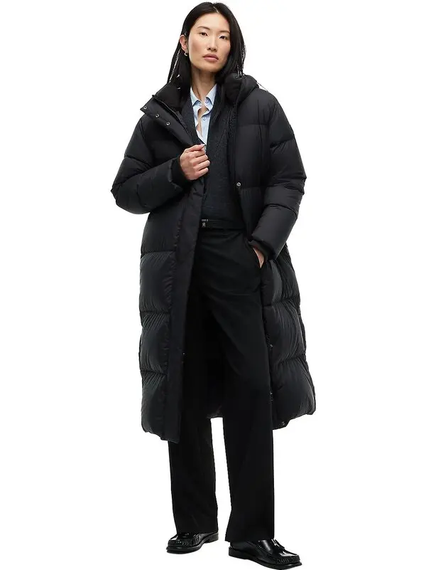 Tommy Hilfiger Water-repellent Down Maxi Puffer Coat - Black
