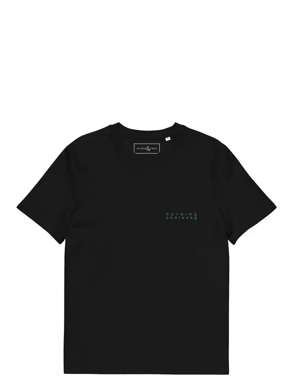ANCHOR & CREW Sixteen Nothing Ordinary Editions Organic Cotton T-shirt - Black