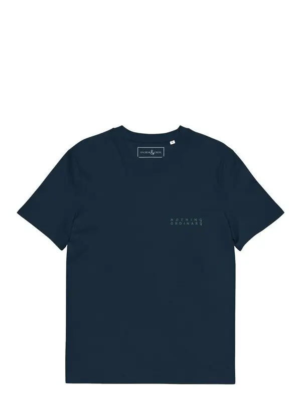 ANCHOR & CREW Navy Sixteen Nothing Ordinary Editions Organic Cotton T-shirt - Blue