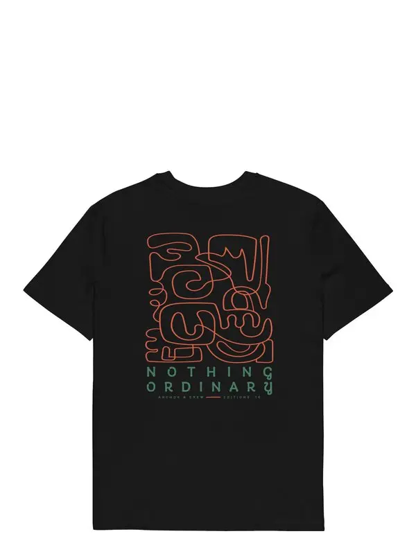ANCHOR & CREW Sixteen Nothing Ordinary Editions Organic Cotton T-shirt - Black