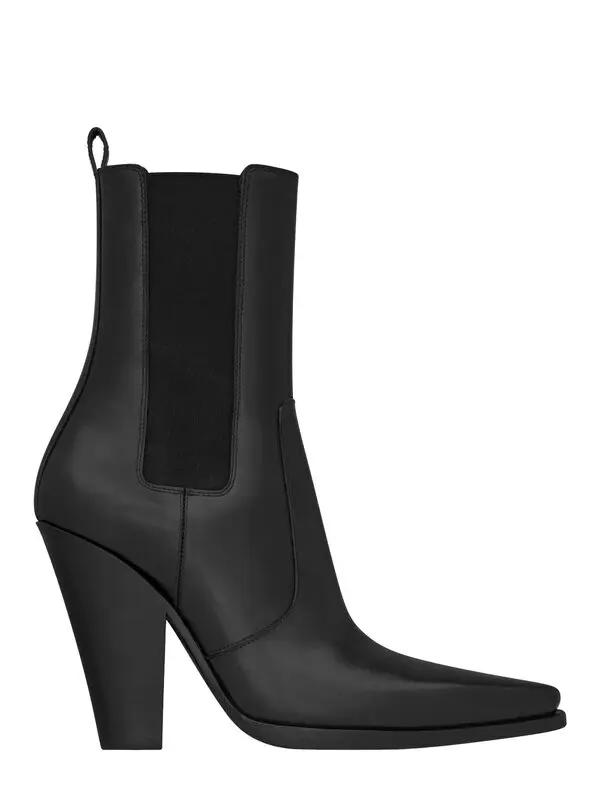 Saint Laurent Dylan Chelsea Boots In Smooth Leather - Black