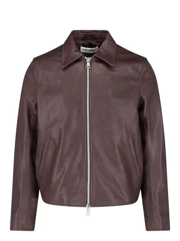 Our Legacy Leather Jacket - Brown
