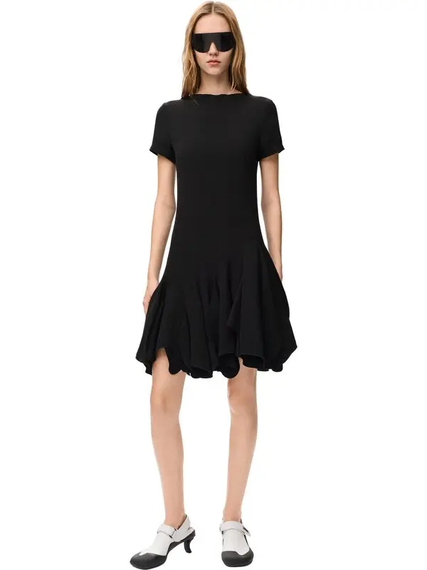 Loewe Dress In Viscose Blend - Black