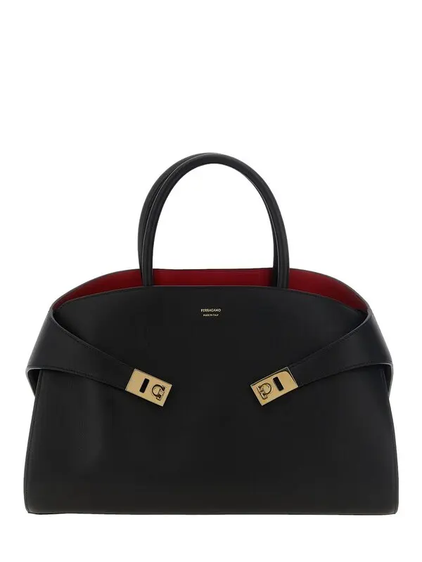 FERRAGAMO Hug M' Handbag - Black