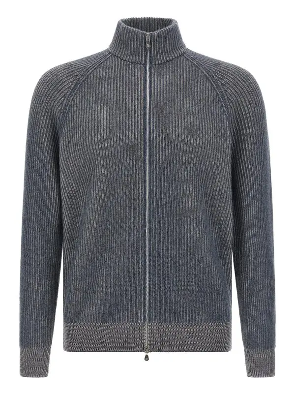 Brunello Cucinelli Vanisé Cashmere Cardigan - Blue
