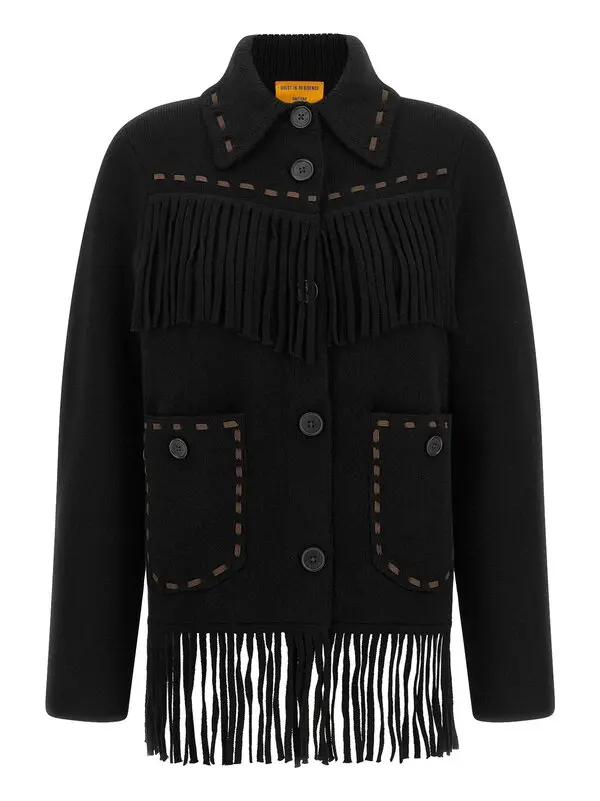 Guest In Residence Western Fringe' Jacket - Black