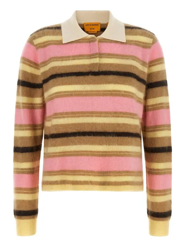 Guest In Residence Grizzly Cropped Rugby' Polo Shirt - Multi