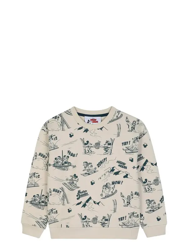 Marc Jacobs The Mickey Ski Sweatshirt In Size - Cream Multi