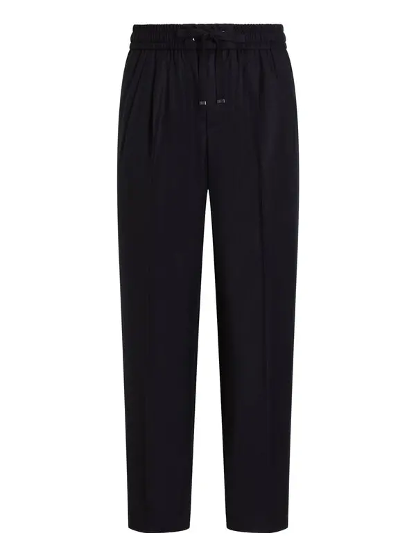 Dolce & Gabbana Flannel Jogging Trousers - Blue