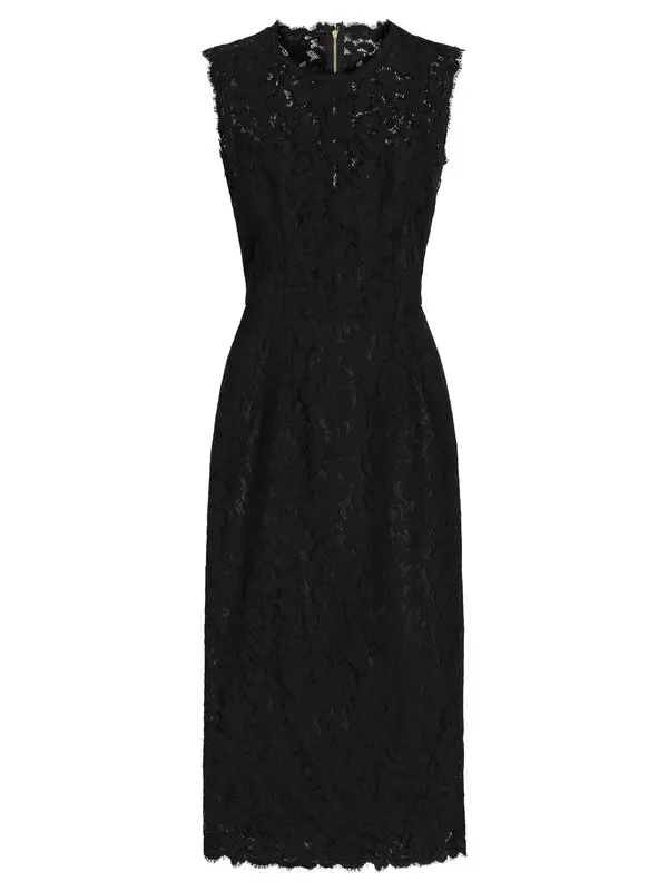 Dolce & Gabbana Cordonetto Lace Dress - Black