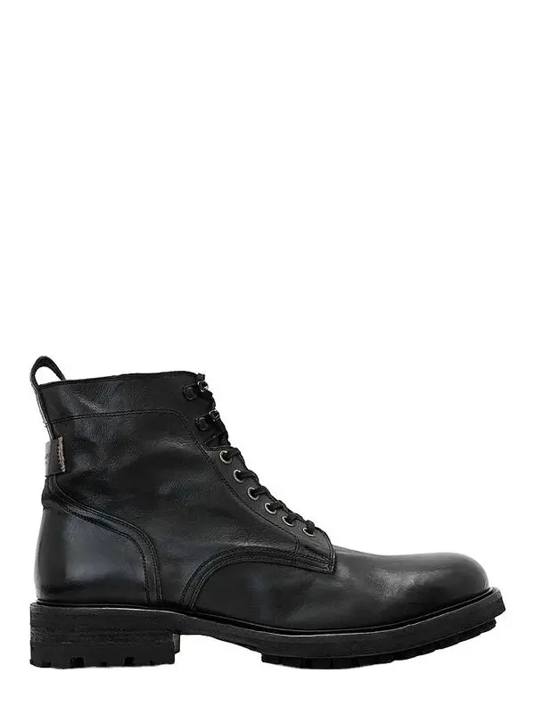 ALLSAINTS Gleeson Leather Ankle Boots - Black